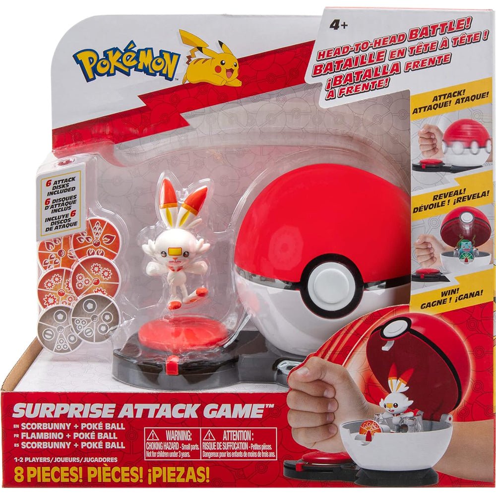 Pokemon Surprise Attack Game - Scorbunny – Mastermind Toys