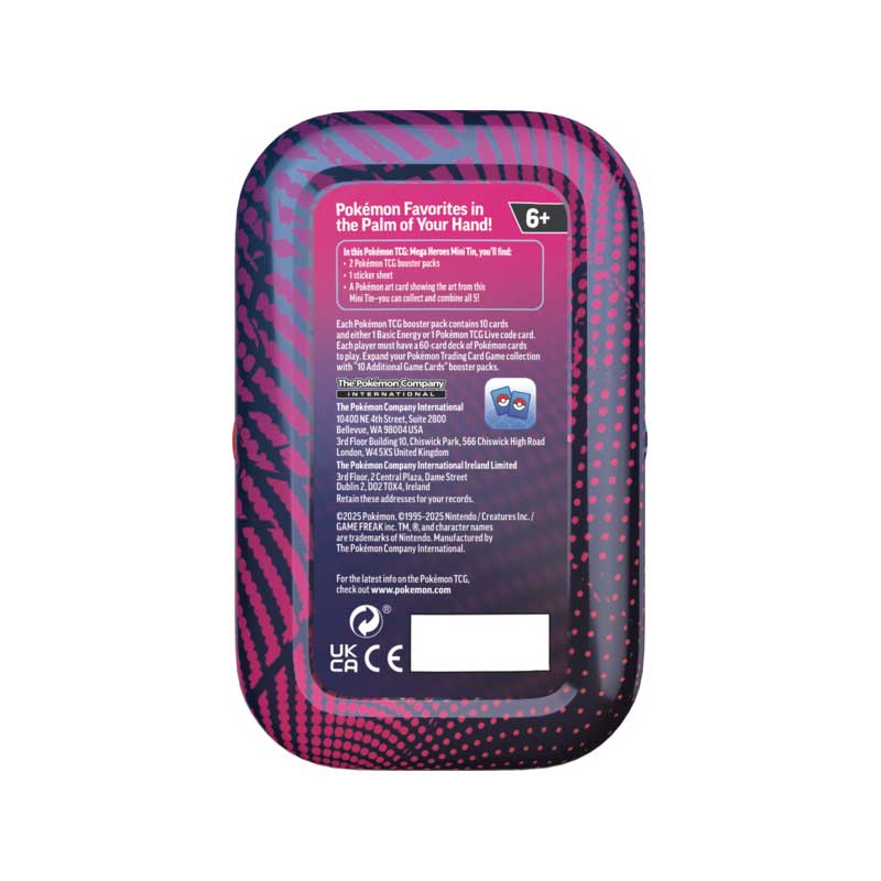 Pokemon TCG: Mega Heroes Mini Tin Display – Mastermind Toys