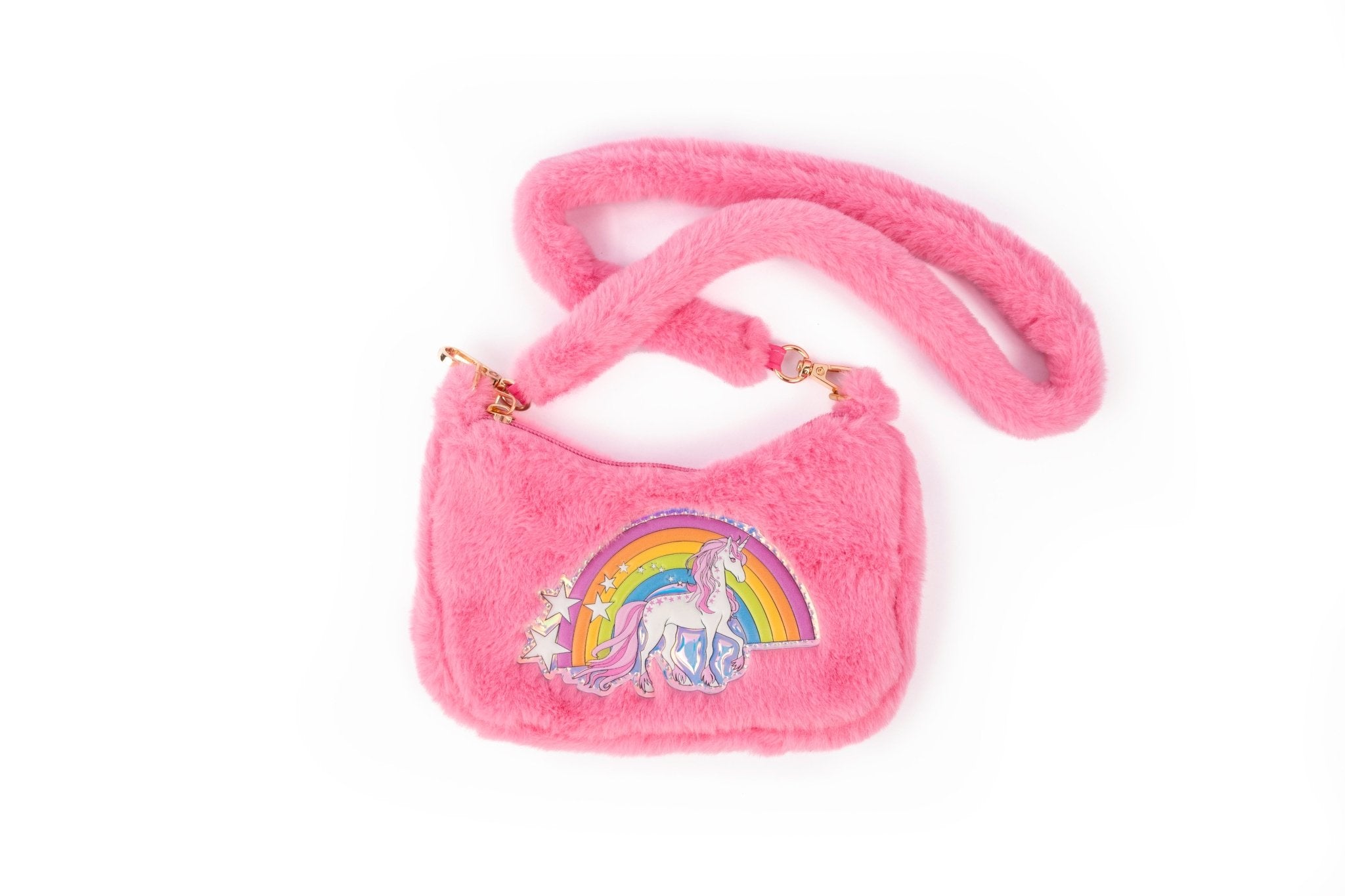 Rainbow Cuddle Crossbody Purse, Pink – Mastermind Toys