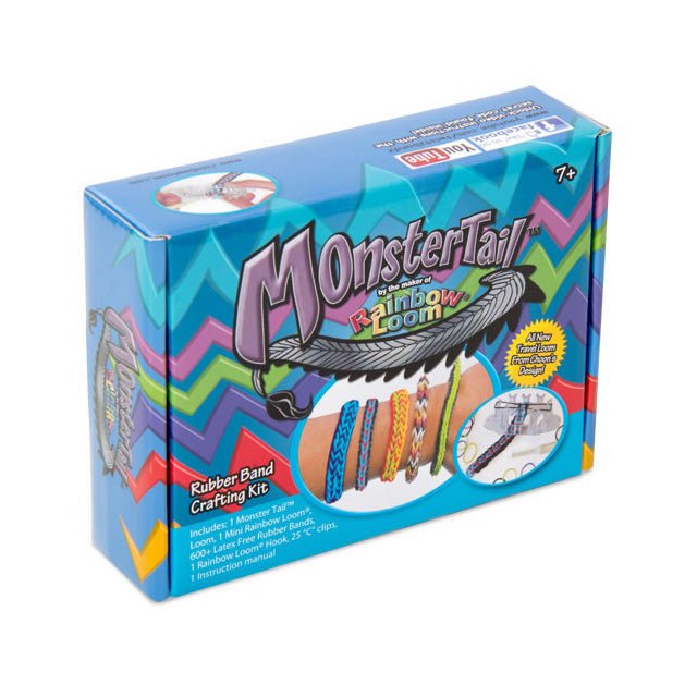 Rainbow Loom® Monster Tail™ Loom Rubber Band Crafting Kit - Mastermind Toys