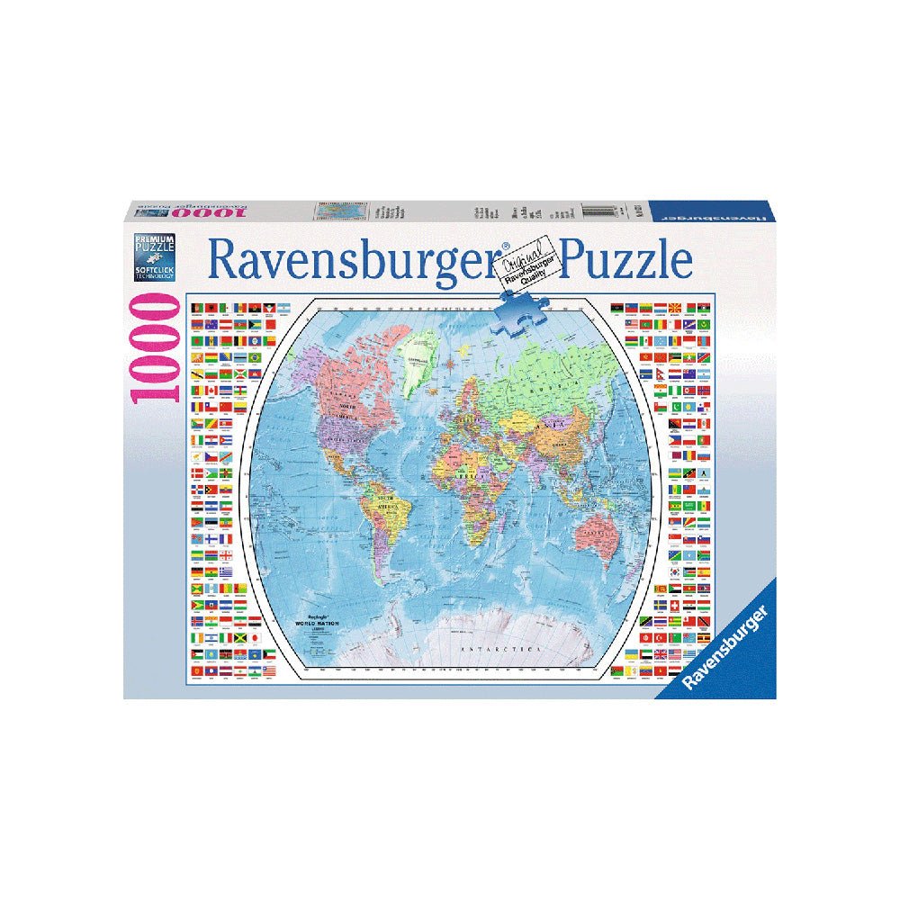 Ravensburger Political World Map 1000 Piece Puzzle - Mastermind Toys