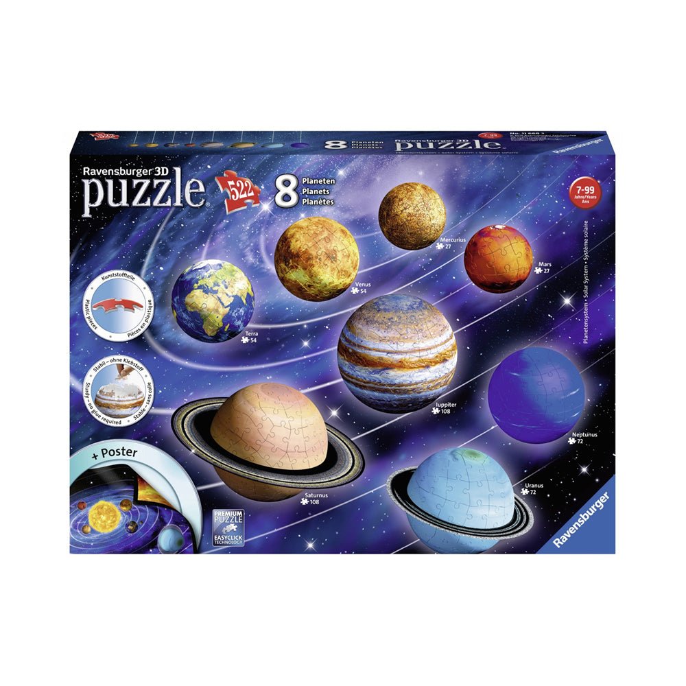Ravensburger Solar System 522pc 3D Puzzle - Mastermind Toys