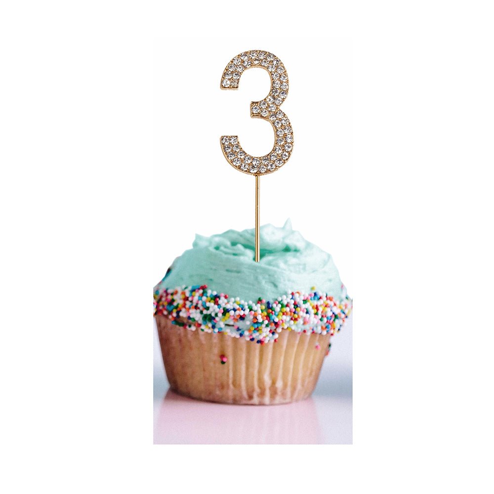 Rhinestone Cake Topper Number 3 – Mastermind Toys