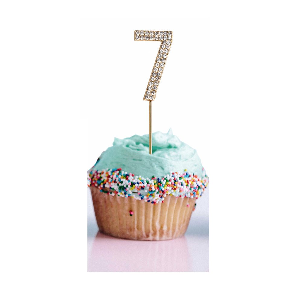 Rhinestone Cake Topper Number 7 - Mastermind Toys