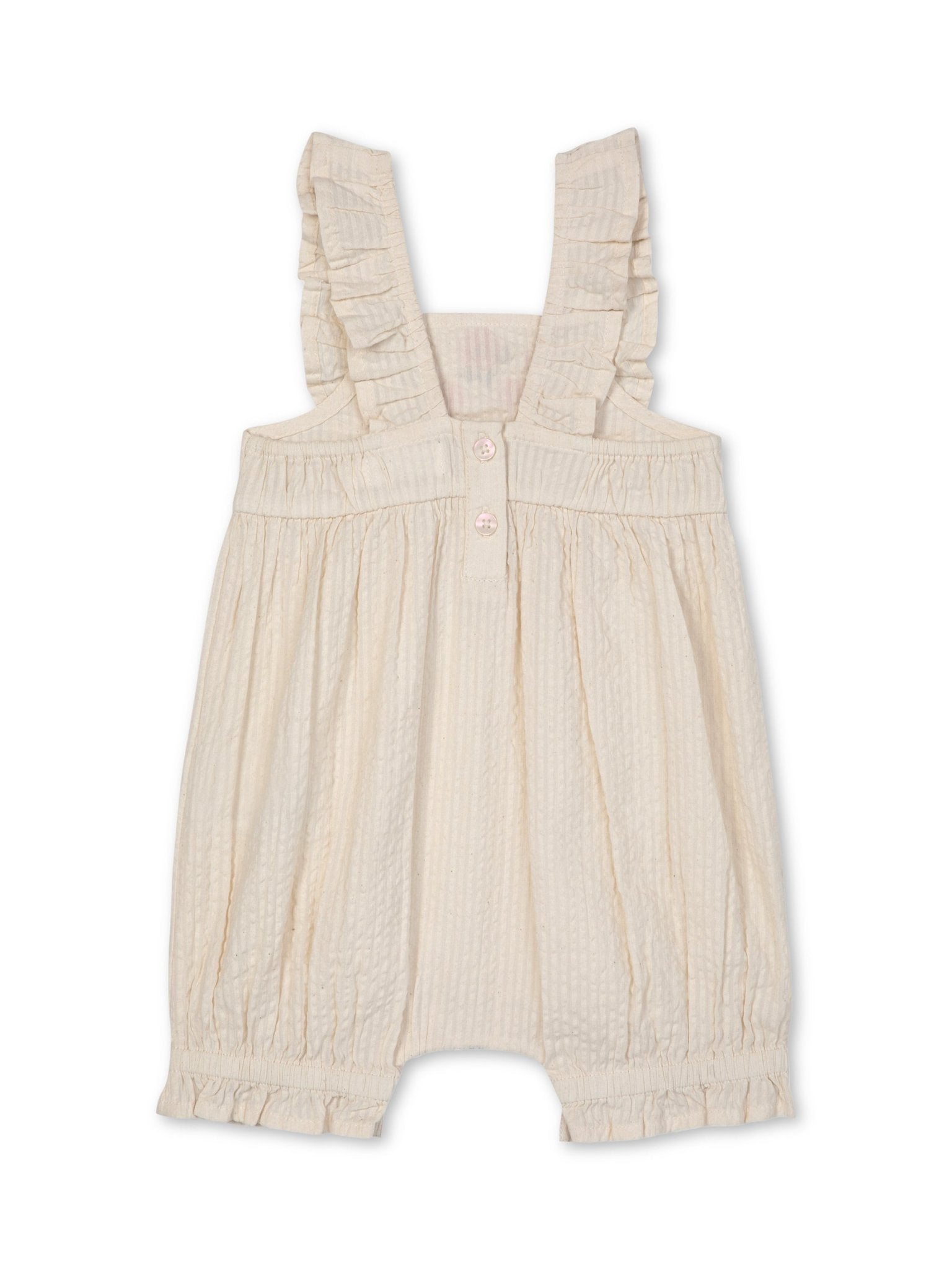 Rise Little Earthling Ruffled Strap Romper – Mastermind Toys