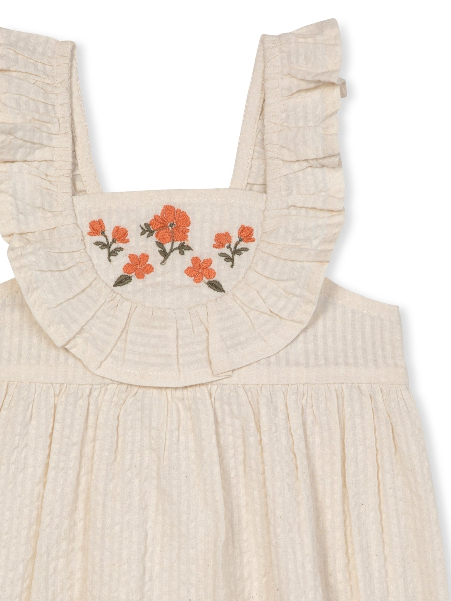 Rise Little Earthling Ruffled Strap Romper – Mastermind Toys