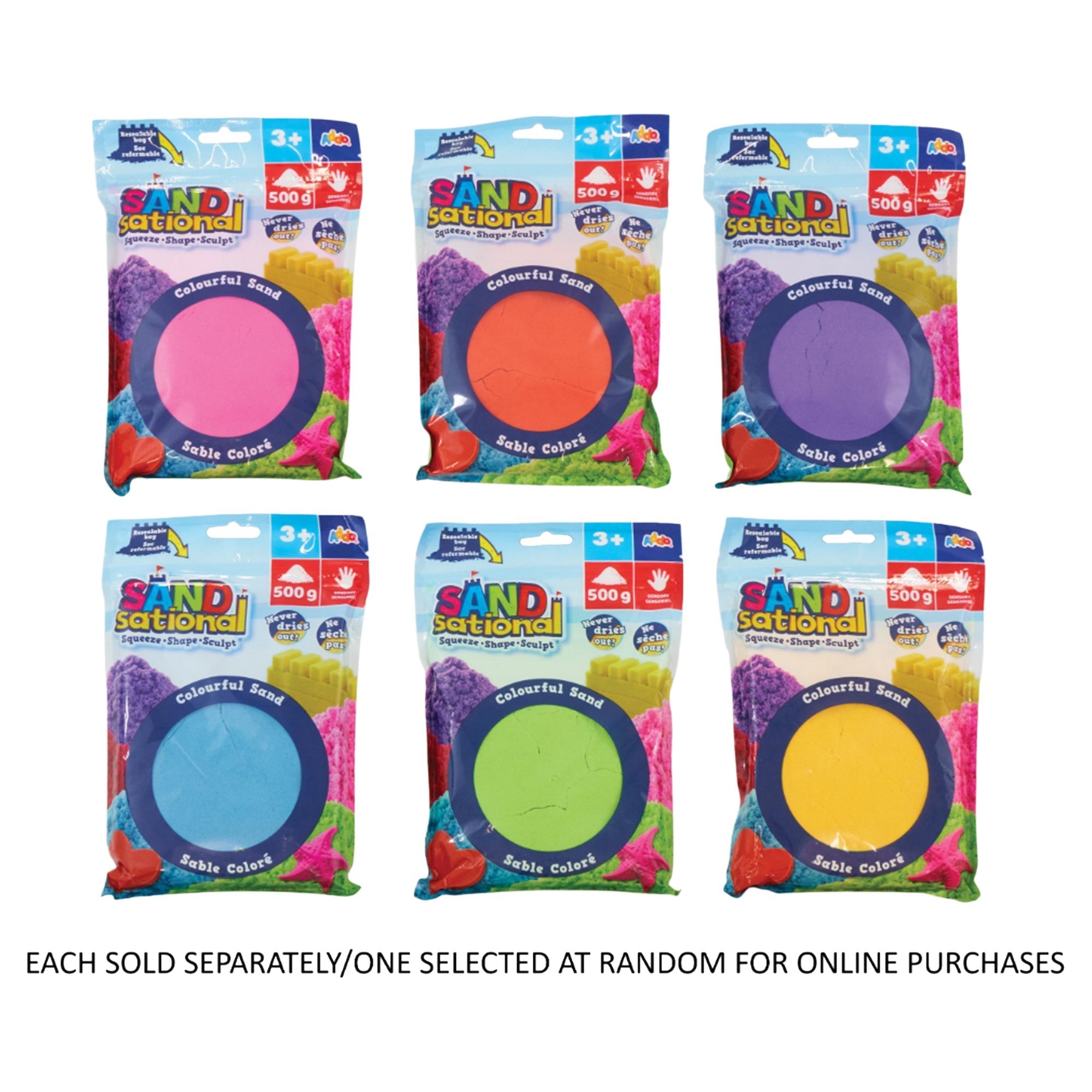 Sandsational 500G Colourful Sand Assorted – Mastermind Toys