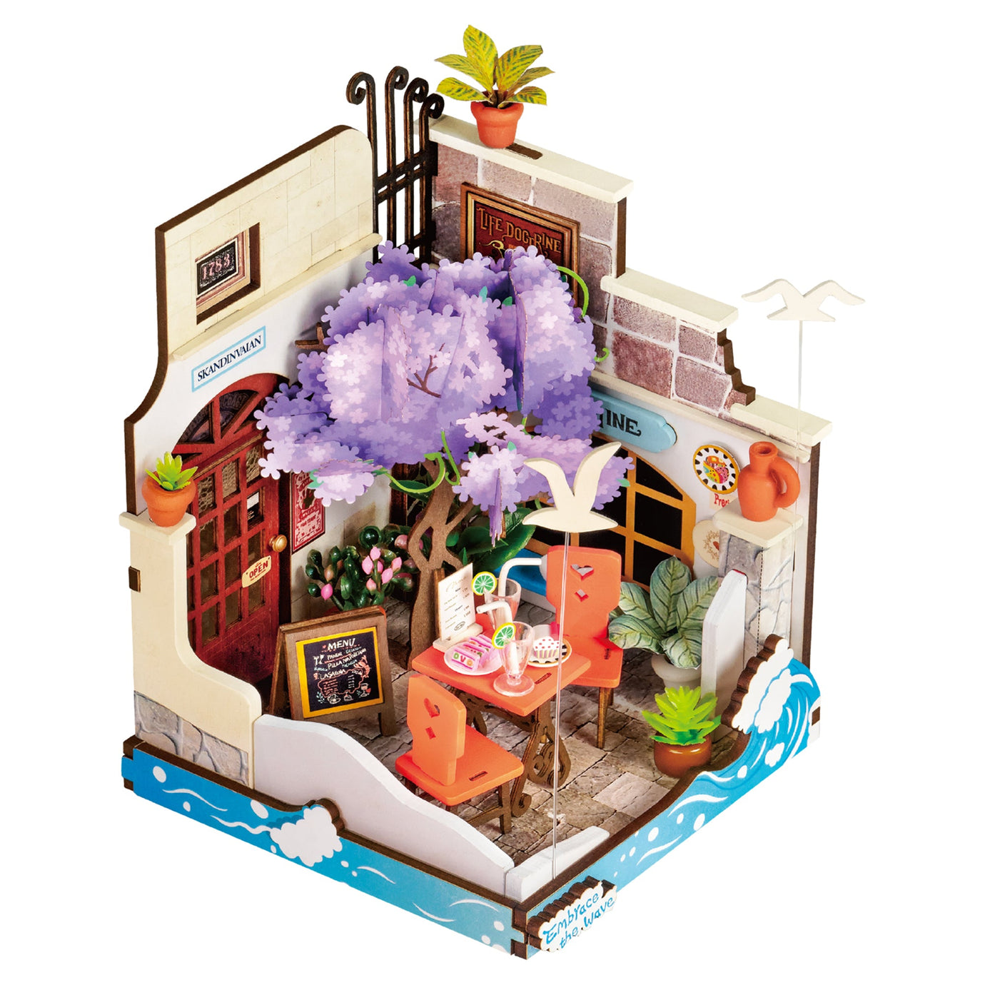 Sea Holiday Restaurant DIY Miniature House Model Kit – Mastermind Toys