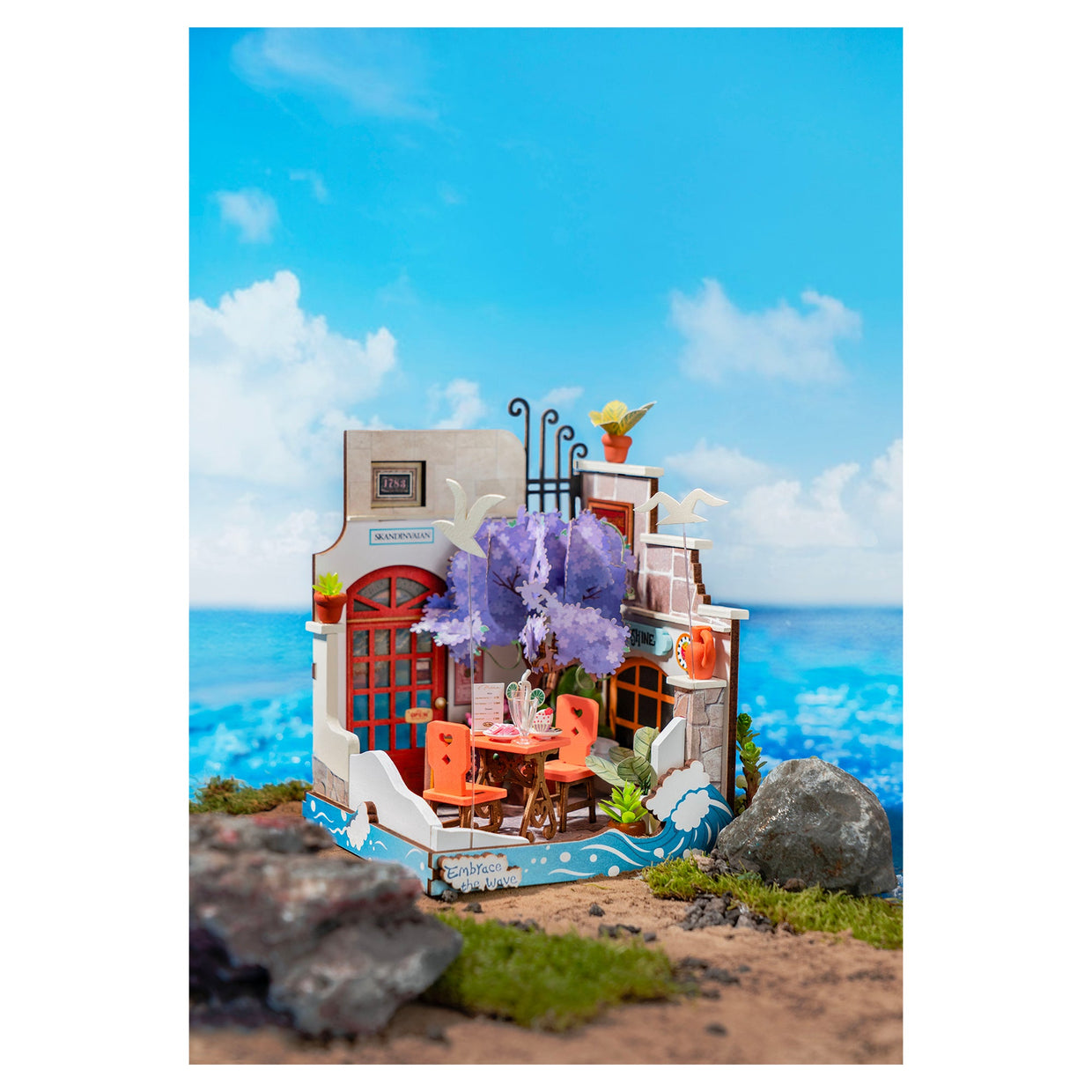 Sea Holiday Restaurant DIY Miniature House Model Kit – Mastermind Toys