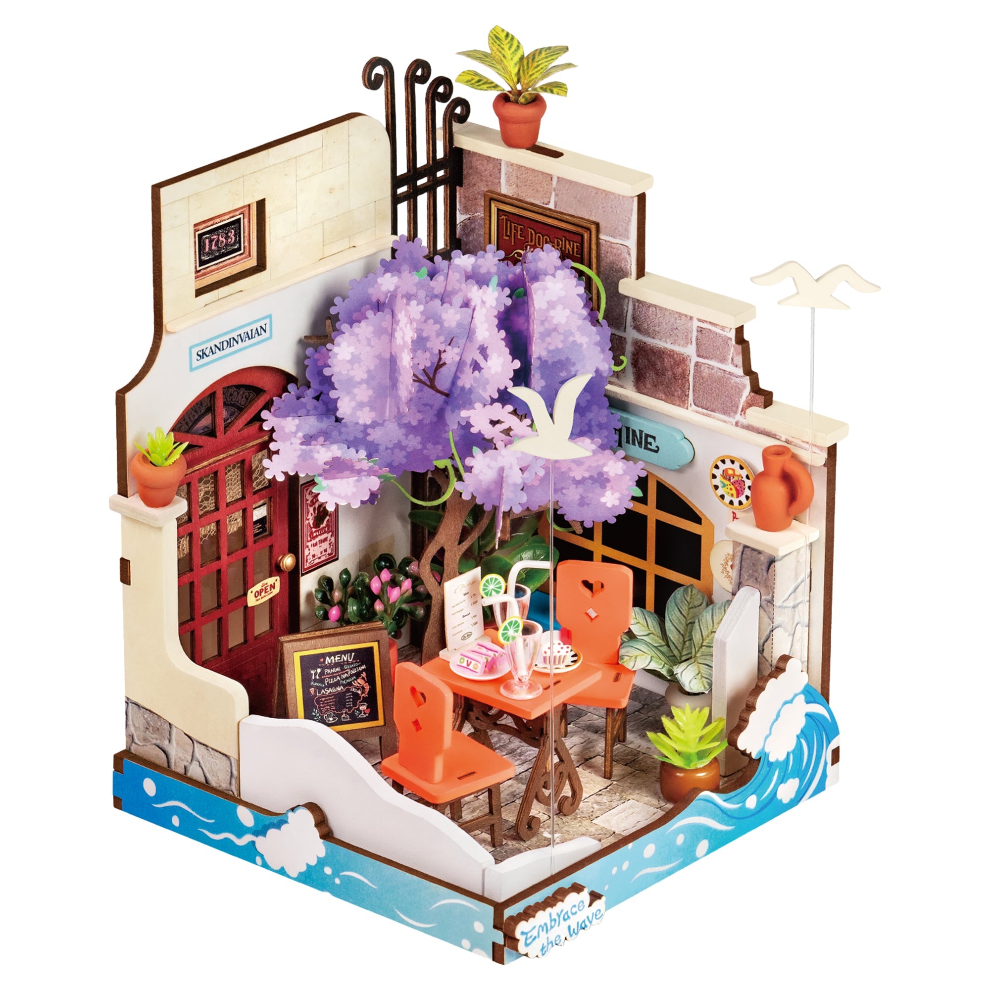 Sea Holiday Restaurant DIY Miniature House Model Kit – Mastermind Toys