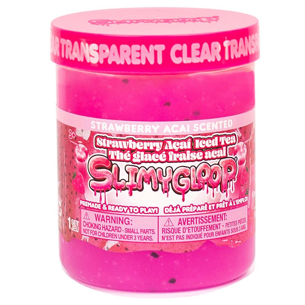 Slimygloop Strawberry Acai Iced Tea Clear Slime – Mastermind Toys