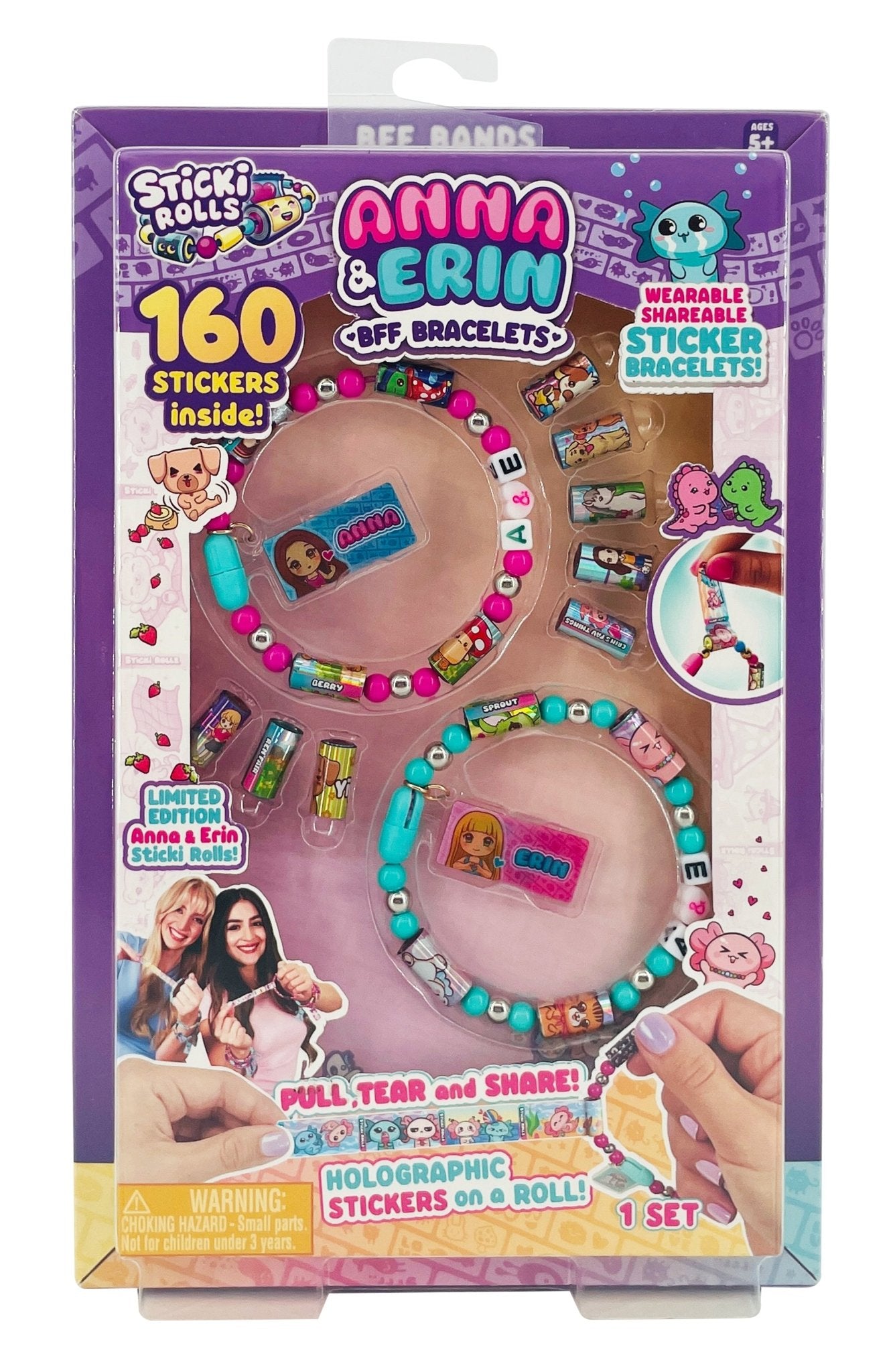 Sticki Rolls Anna & Erin Friendship Bracelets 2 Pack – Mastermind Toys