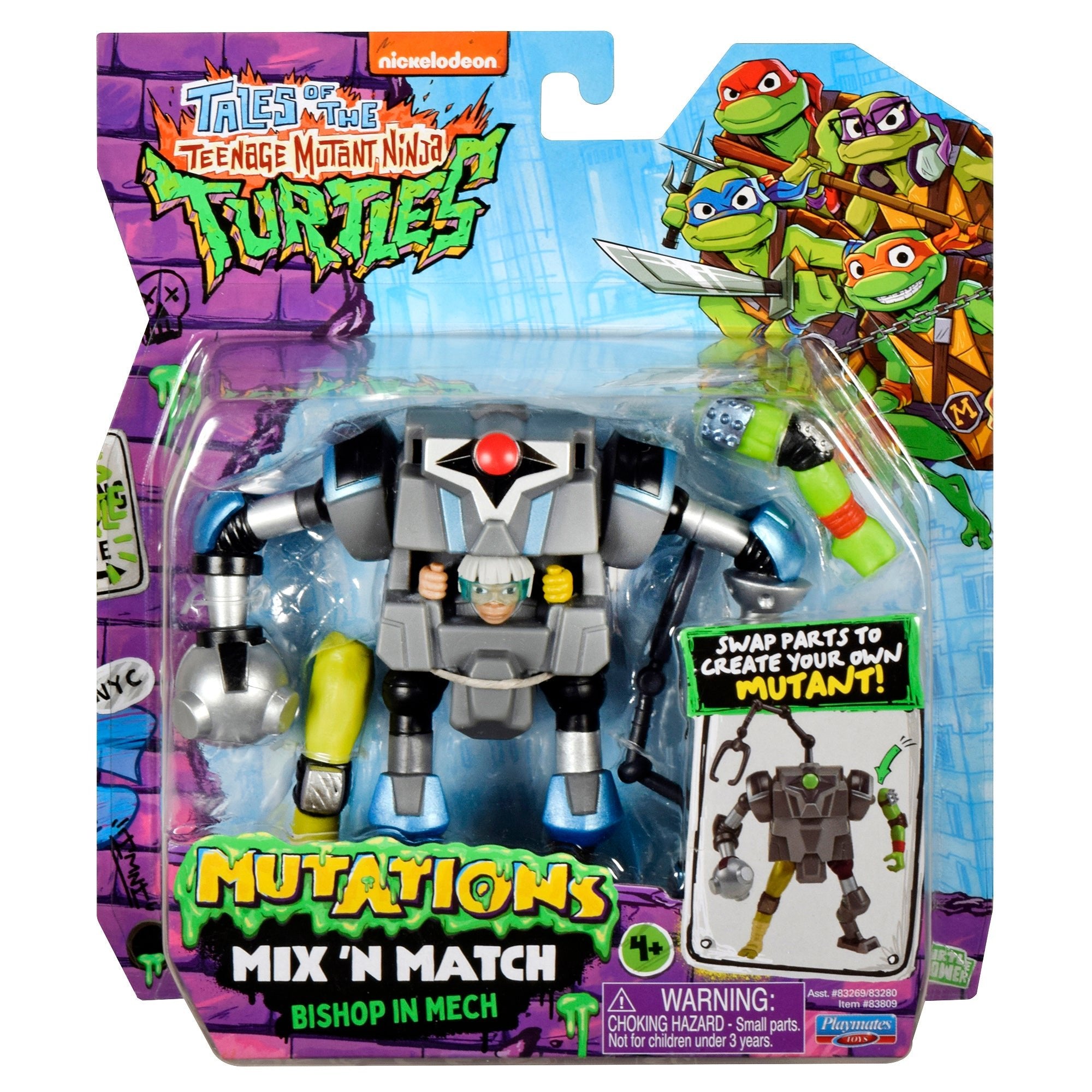 Teenage Mutant Ninja Turtle TV Mix N Match Bishop In Mech – Mastermind Toys