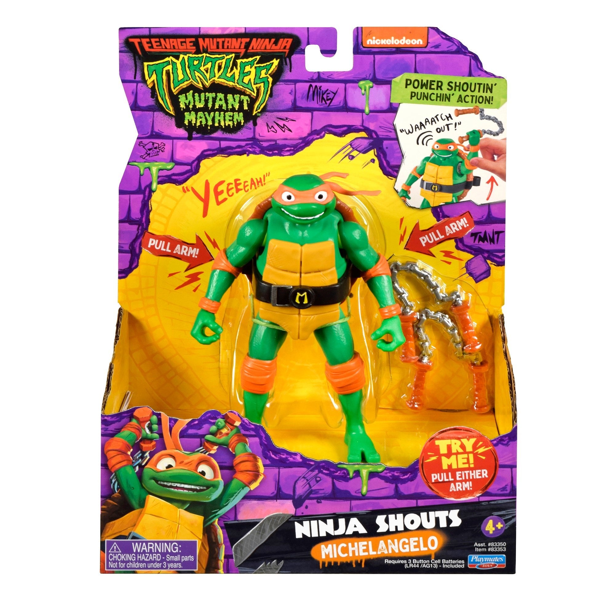 Teenage Mutant Ninja Turtles Movie Deluxe Figure - Ninja Shouts Michel ...