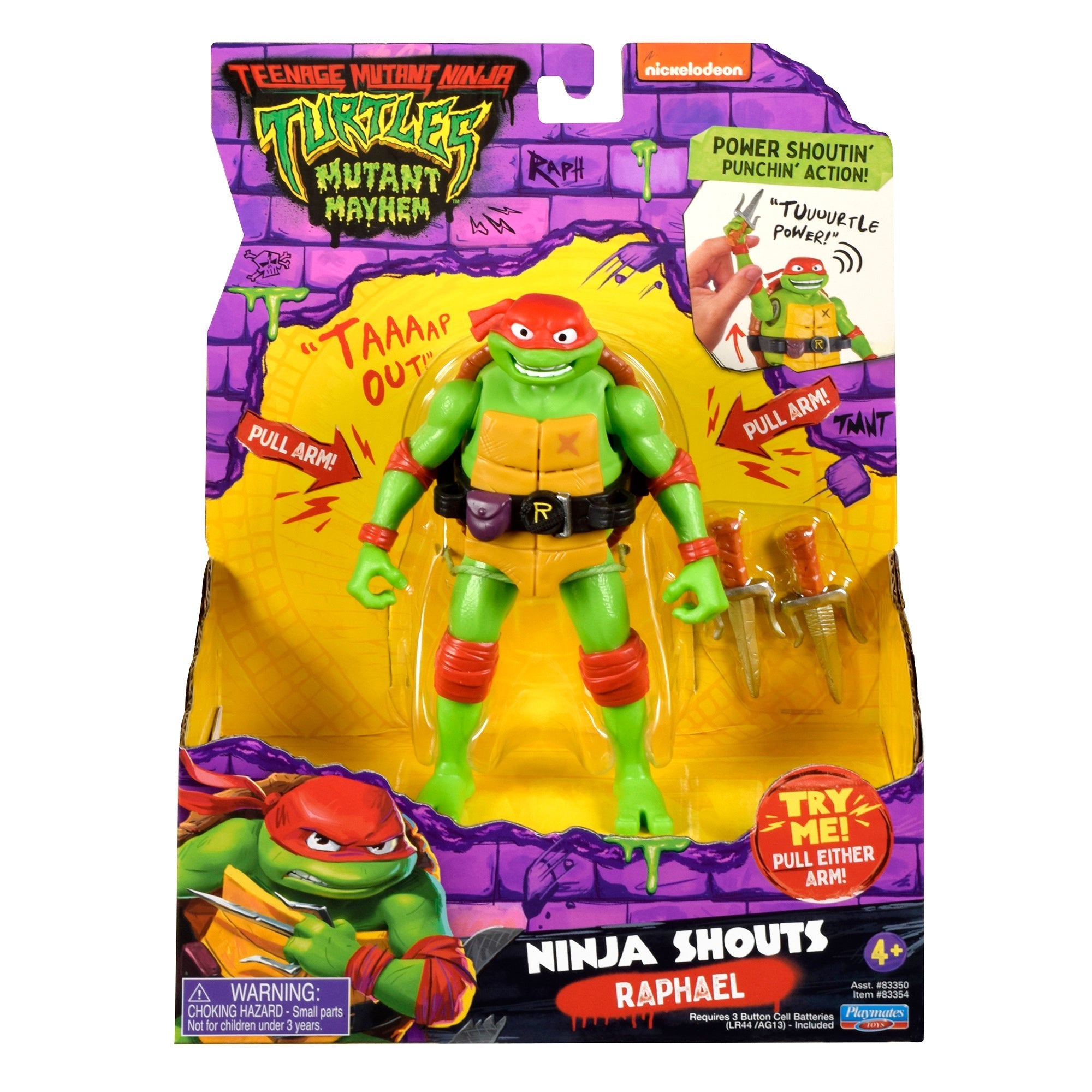 Teenage Mutant Ninja Turtles Movie Deluxe Figure - Ninja Shouts Raphae ...
