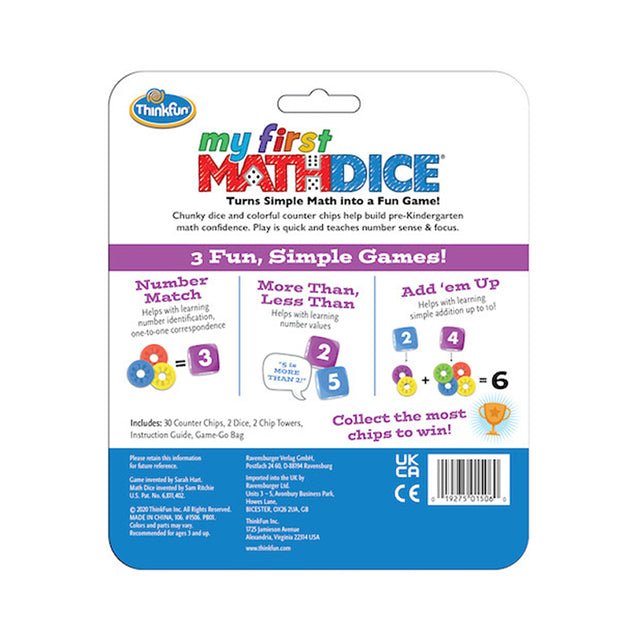 Thinkfun My First Math Dice Game - Mastermind Toys
