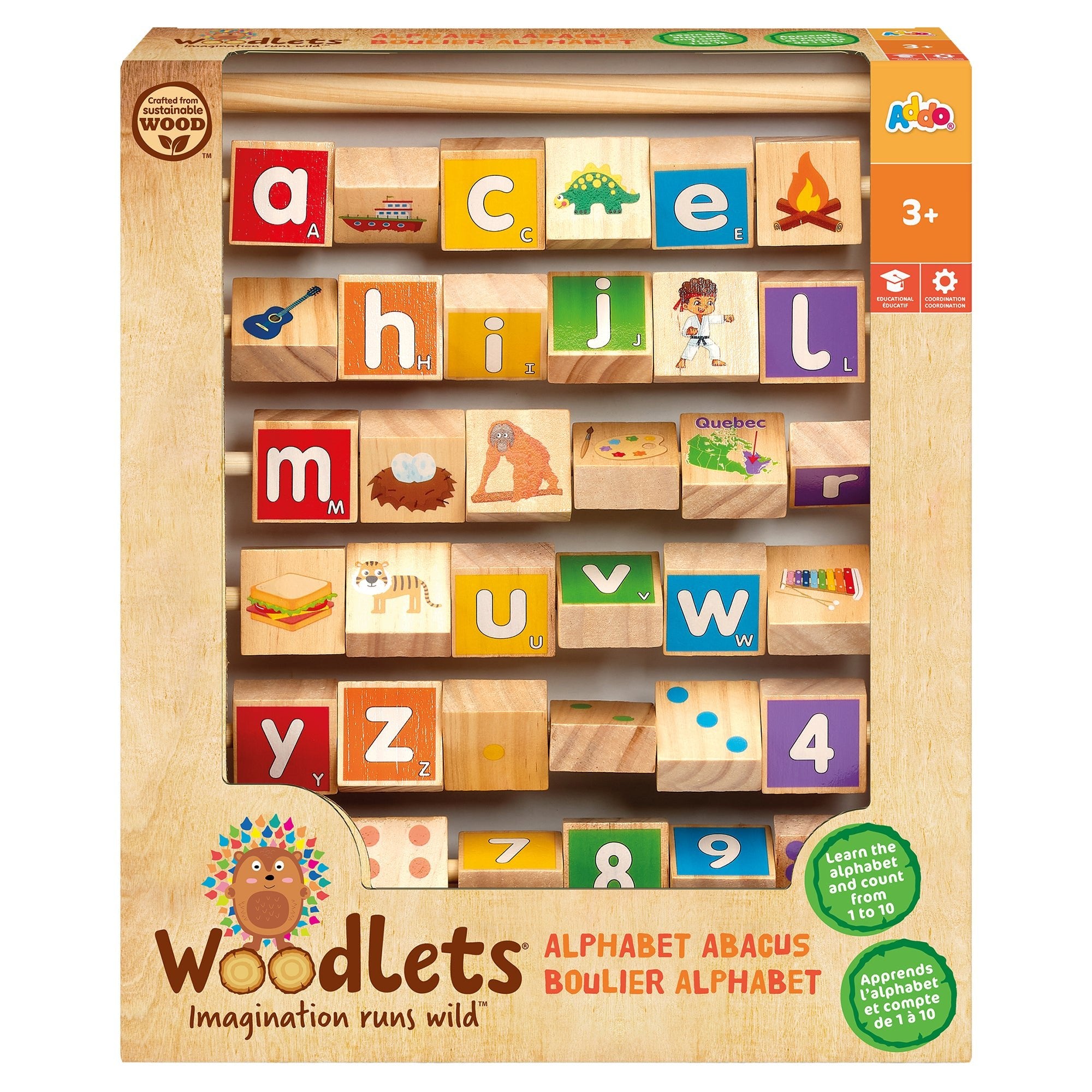 Woodlets Alphabet Abacus – Mastermind Toys