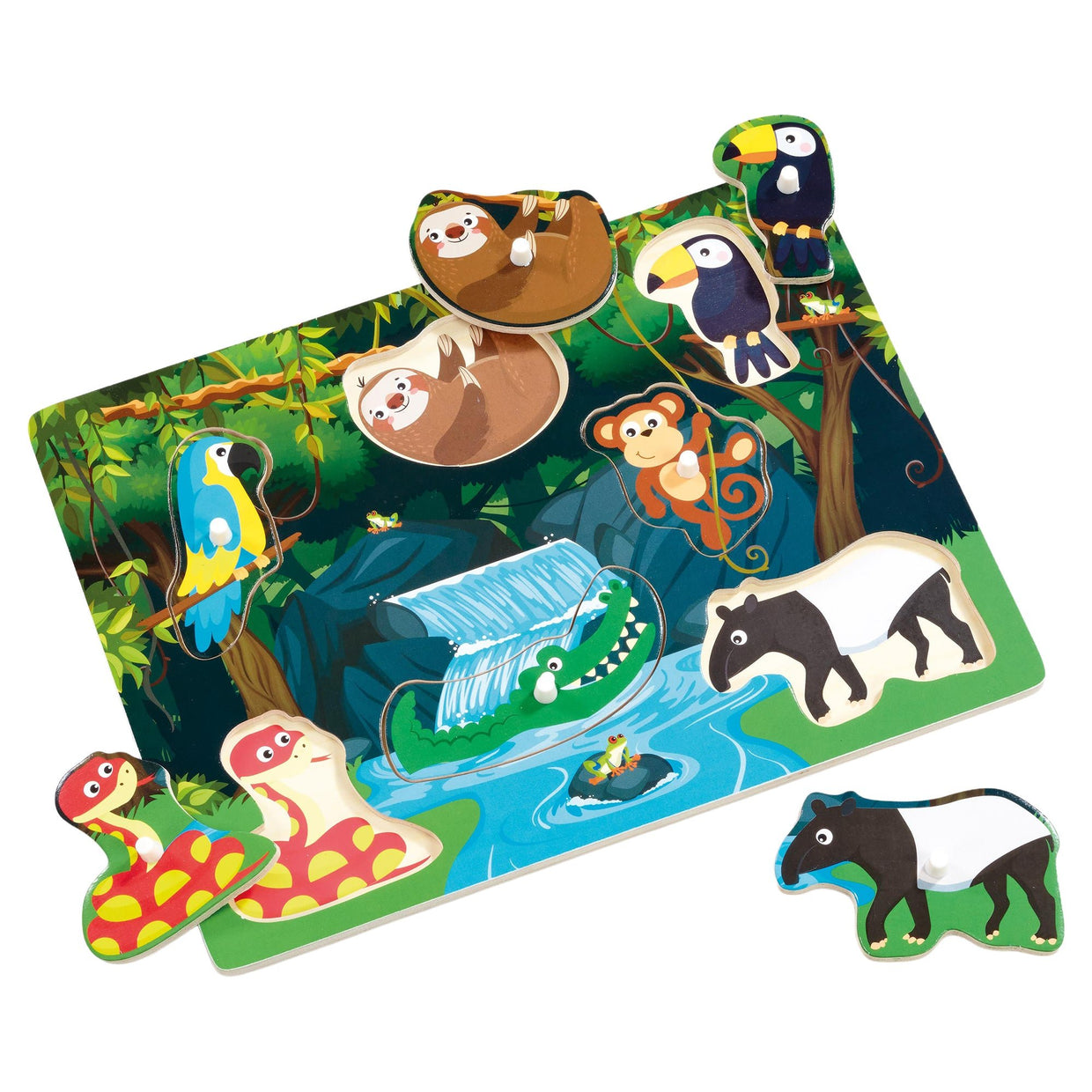 Woodlets Lift & Look Puzzle - Rainforest – Mastermind Toys